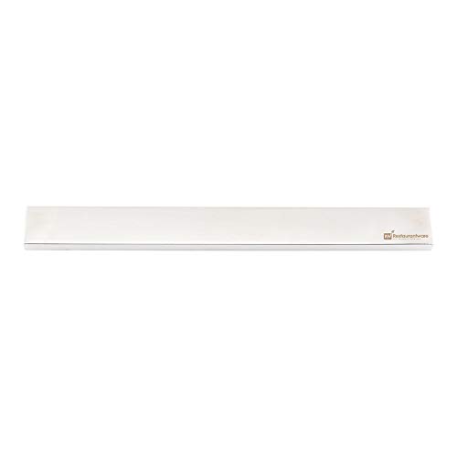 Restaurantware Met Lux 17.7 Inch Magnetic Knife Holder For Wall, 1 Powerful Knife Magnetic Strip - Space-Saving Organizer, Securely Hang Kitchen Utensils or Tools, Stainless Steel Knife Hanger
