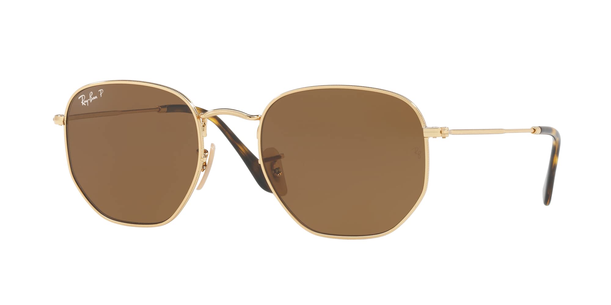Ray-Ban RB3548N Hexagonal Sunglasses+ Vision Group Accessories Bundle, unisex-adult(Arista/Crystal Green (001),51)