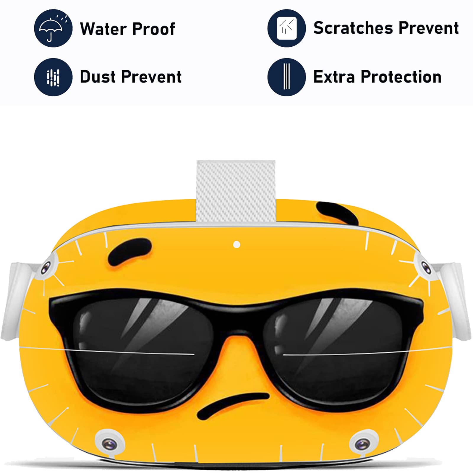 Oculus Quest 2 Stickers Eyes Anime VR Decal Skin for Headset and Controller Stickers Oculus Quest 2 Skins Vinyl Decal Stickers Skin for Oculus Quest 2 Protective Stickers Quest 2 Accessories Protective Decal