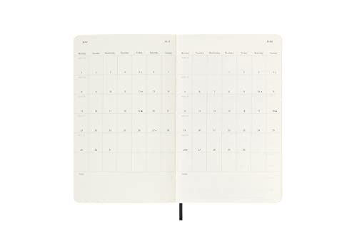 Moleskine Classic 12 Month 2023 Daily Planner, Soft Cover, Large (5" x 8.25"), Black