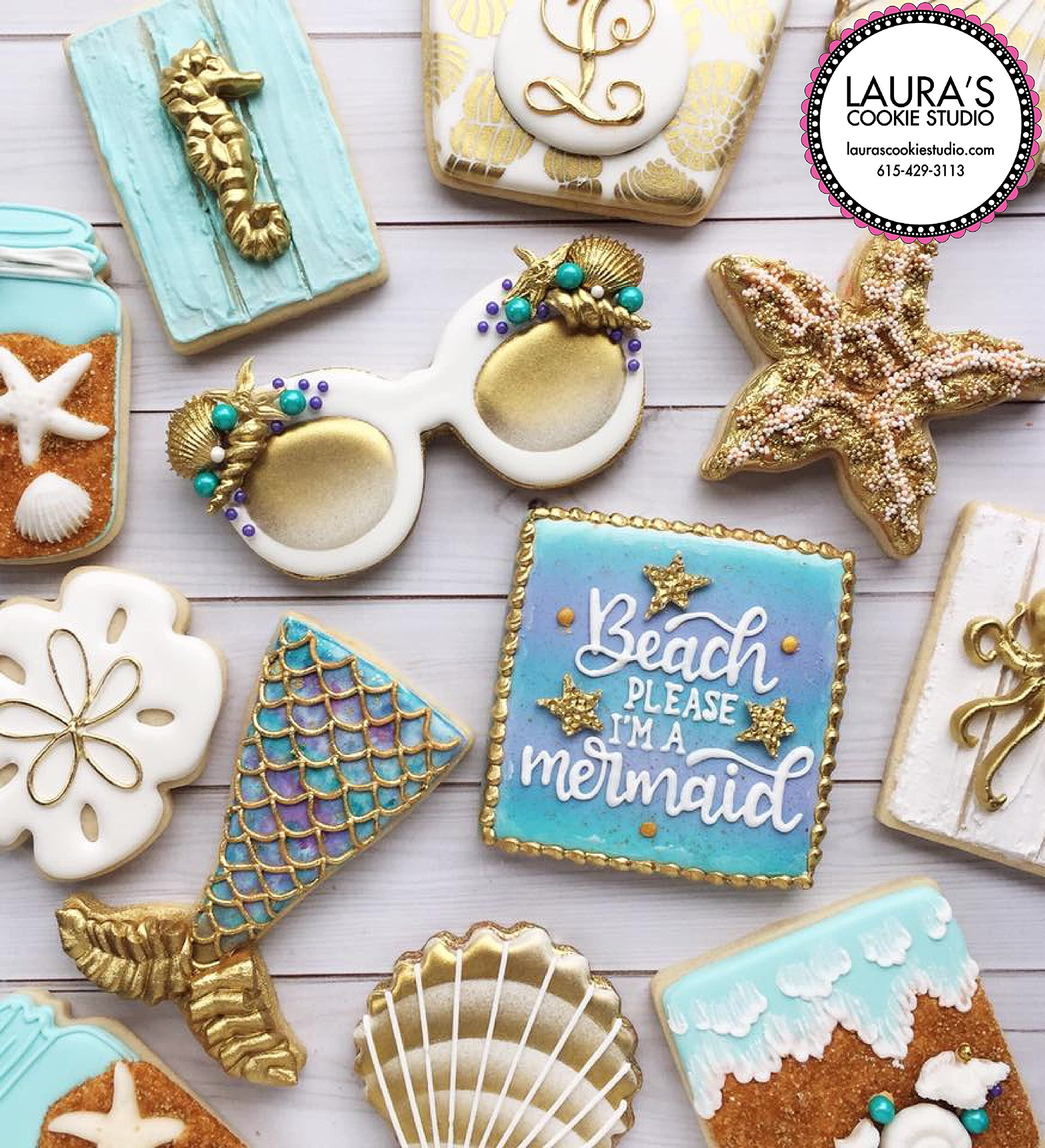 Sandy Beach Cookie Cutter 4 Piece Set from The Cookie Cutter Shop β Tin Plated Steel Cookie Cutters