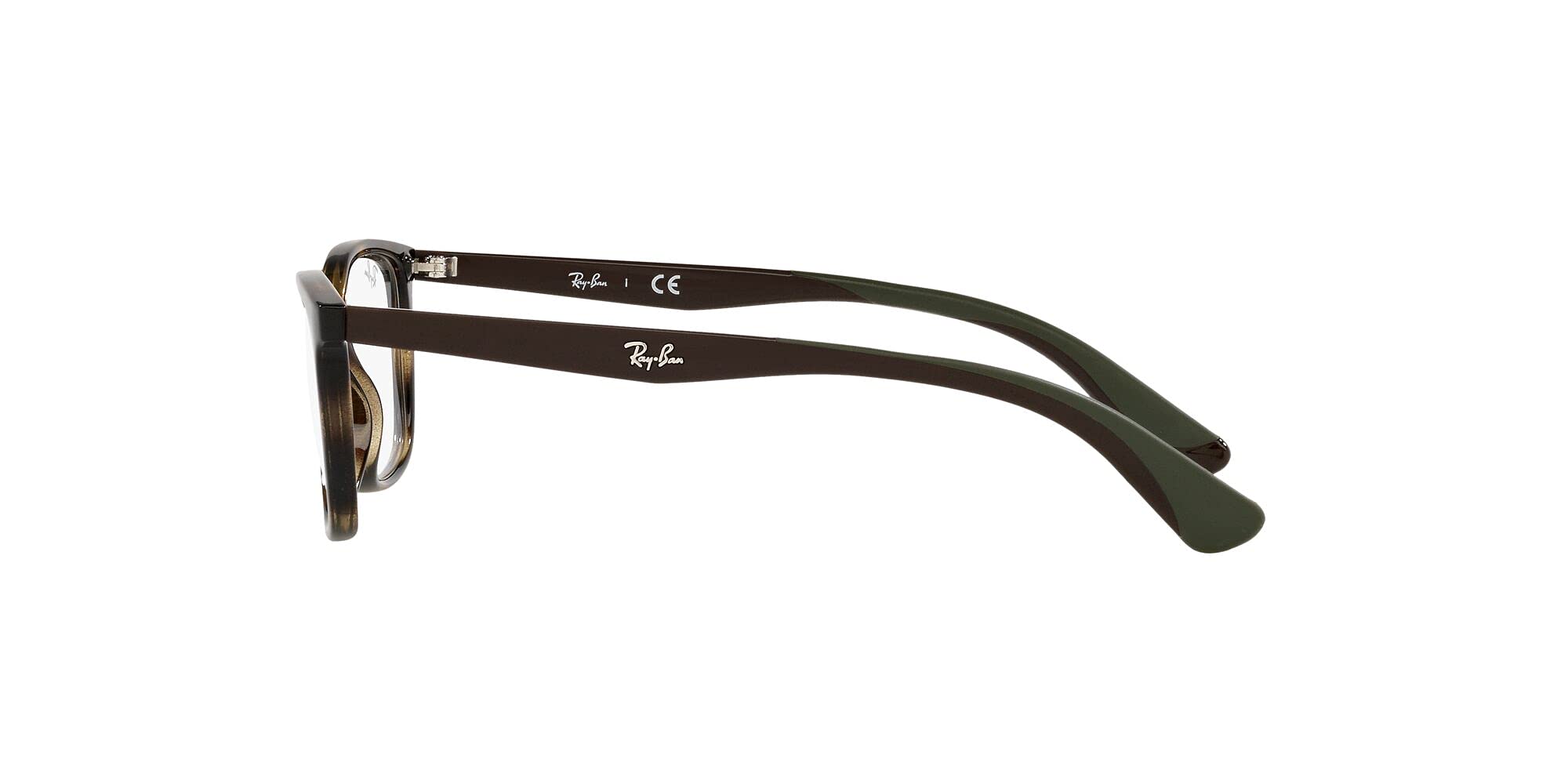 Ray-Ban Junior Kids' RY1586 Square Prescription Eyewear Frames, Havana/Demo Lens, 49 mm