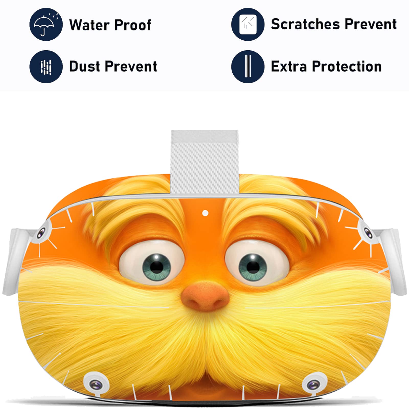Oculus Quest 2 Stickers Eyes Anime VR Decal Skin for Headset and Controller Stickers Oculus Quest 2 Skins Vinyl Decal Stickers Skin for Oculus Quest 2 Protective Stickers Quest 2 Accessories Protective Decal