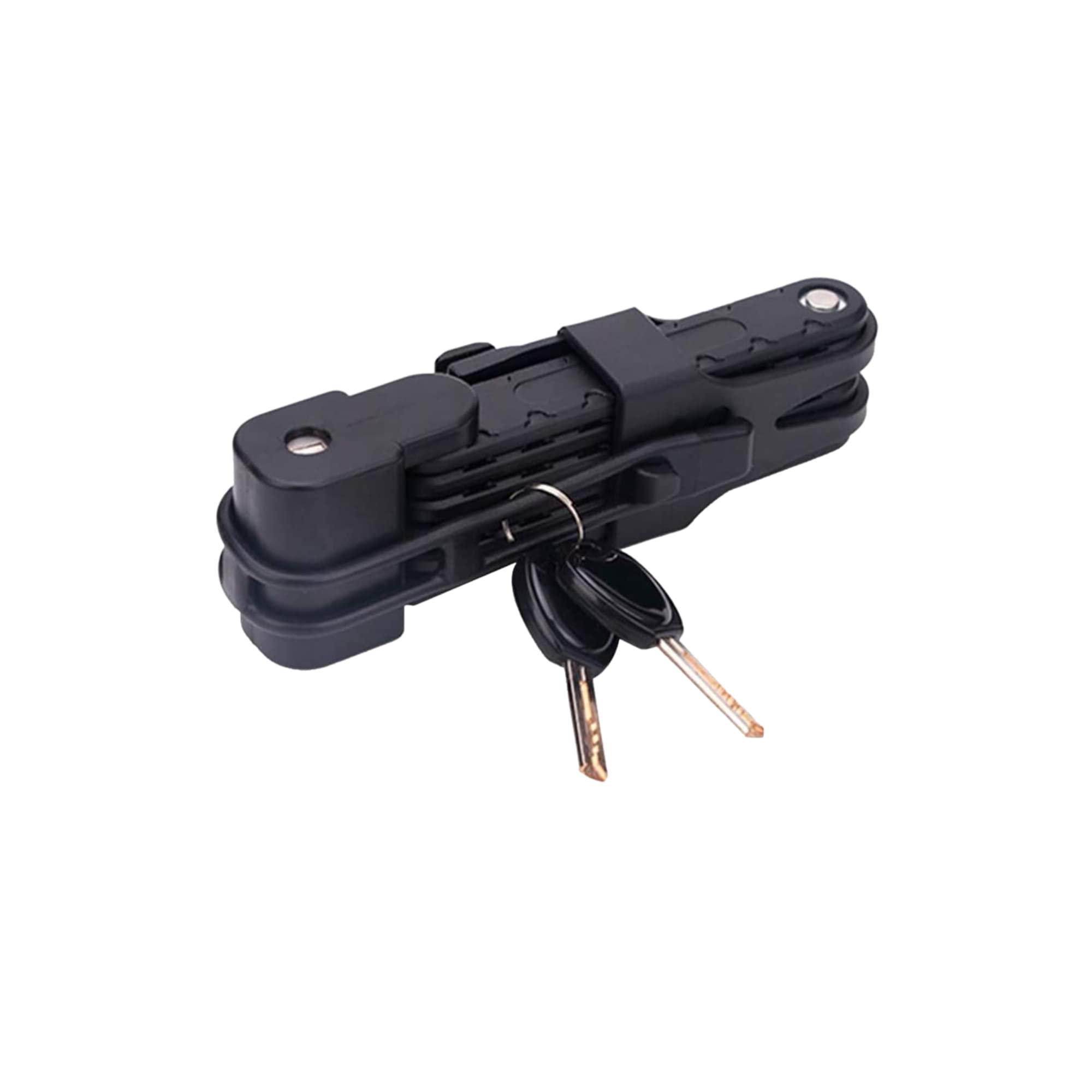 Portable Folding Bike Lock - Lightweight Carry with You Everywhere When You Ride Security Bicycle Lock β Super Durable Anti-Theft Secure Bike Guard with Keys, Black