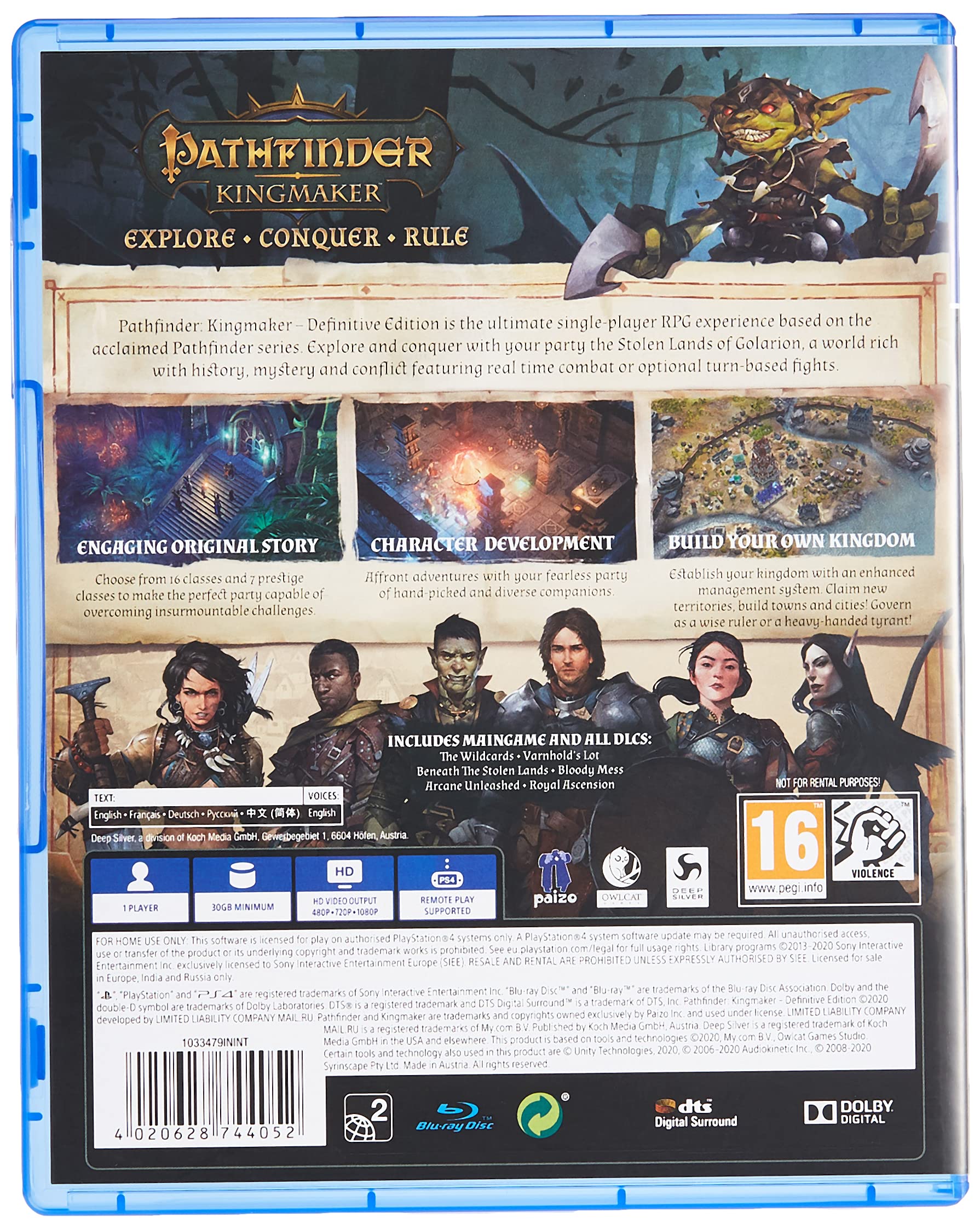 Pathfinder: Kingmaker Definitive Edition (PS4)