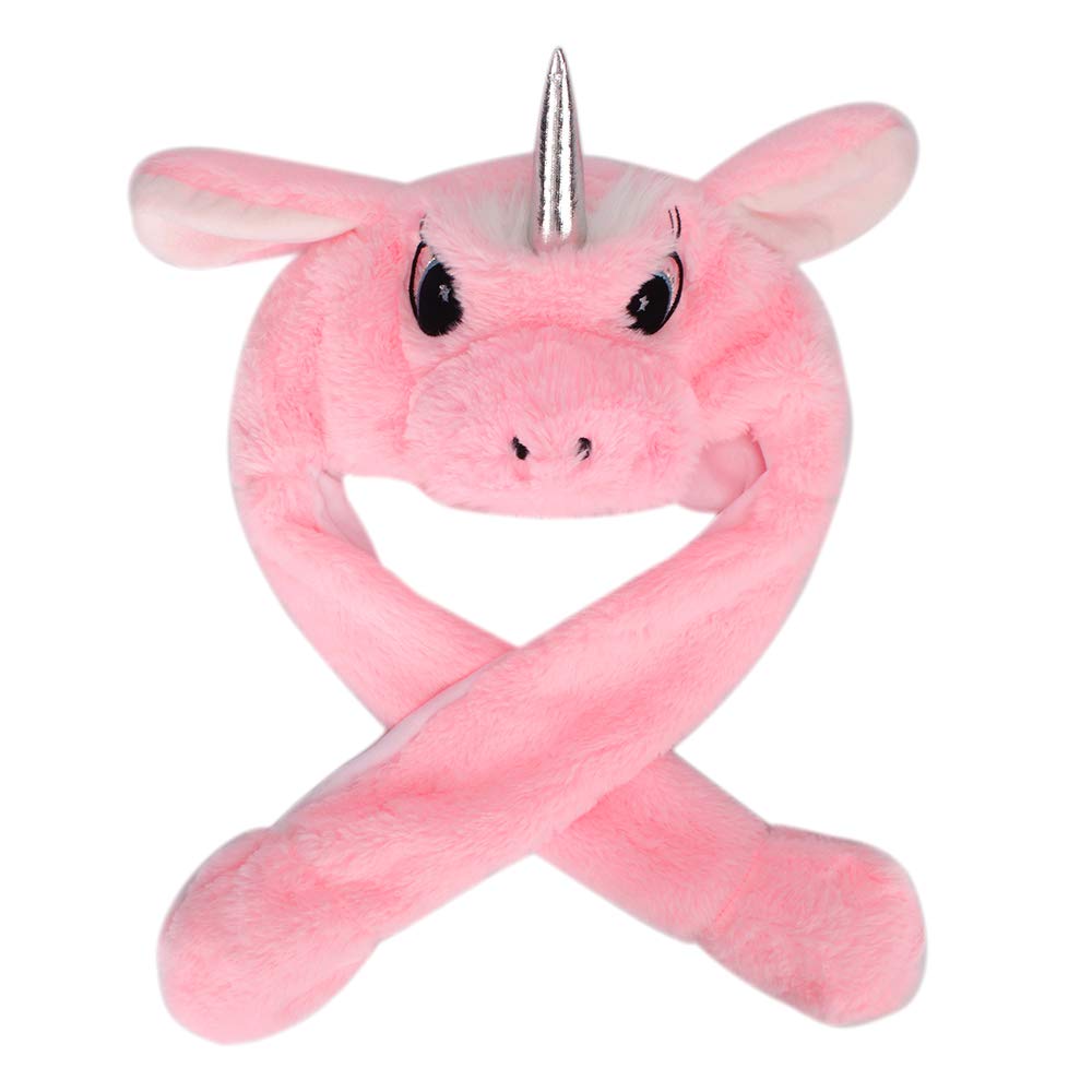 MK MATT KEELY Child Gril Cute Plush Bunny Hat Animal Tiger Rabbit Cap with Moving Ears