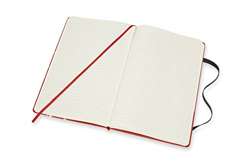 Moleskine Limited Edition Hello Kitty Notebook, Hard Cover, Large (5" x 8.25") Ruled/Lined, Red, 240 Pages