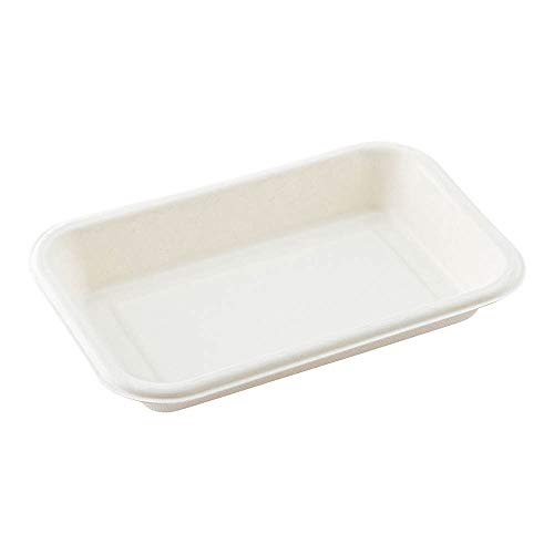 Restaurantware Pulp Tek 26 Ounce Bagasse Plates 100 Grease Impervious Salad Plates - Lids Sold Separately Microwavable White Bagasse Plates Reinforced Rim Sturdy For Salads Or More