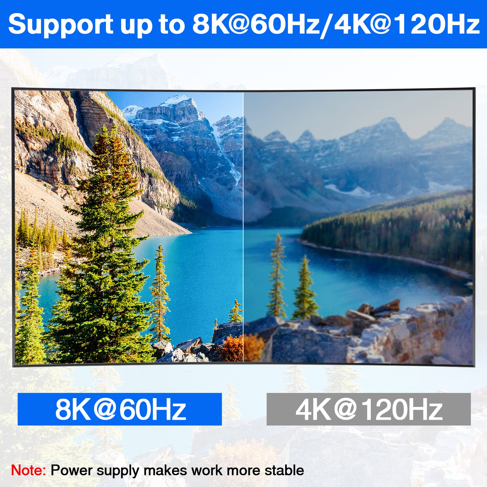 USB-C Switch,Bi-Directional USB C Switcher 2 in 1 Out/1 in 2 Out Type C KVM Switch Supports 8K@60Hz,4K@120Hz Video / 10Gbps Data Transfer/ 100w Power Delivery Compatible with Thunderbolt Device
