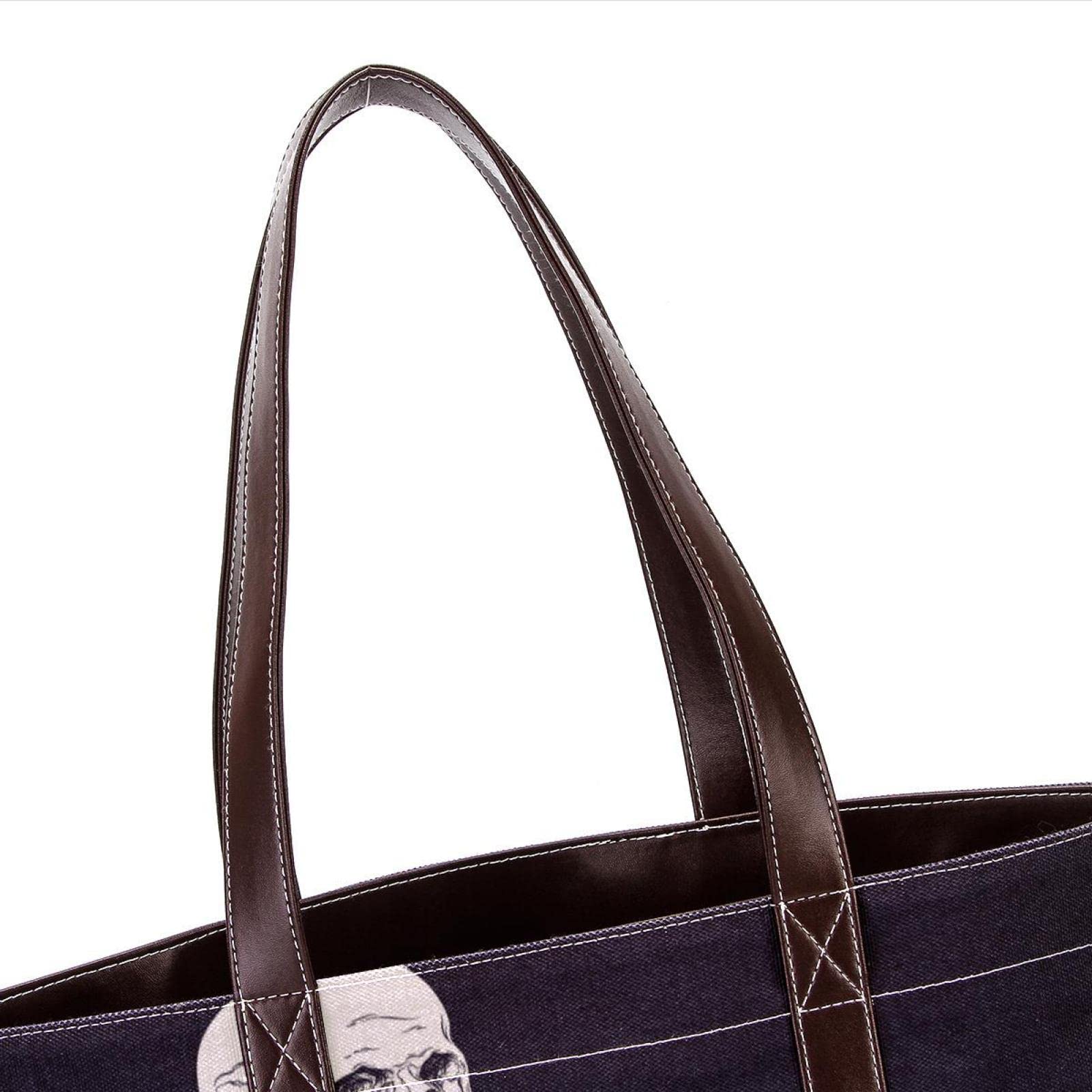 skeleton rib cage ) Tote Bags Large Leather canvas Purses and Handbags for Women Top Handle Shoulder Satchel Hobo Bags