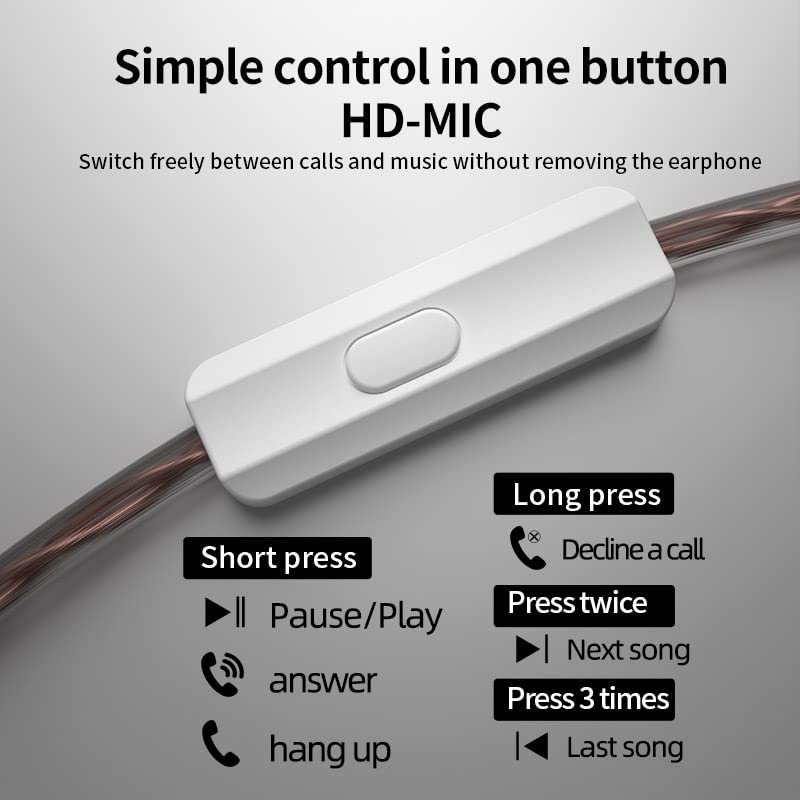 WJLYP CCA CXS Cavity Open-Back Design HiFi Metal Earphone Wired Sport Running Dynamic Headphone Music DJ Headset Earbuds (Silver with Mic)