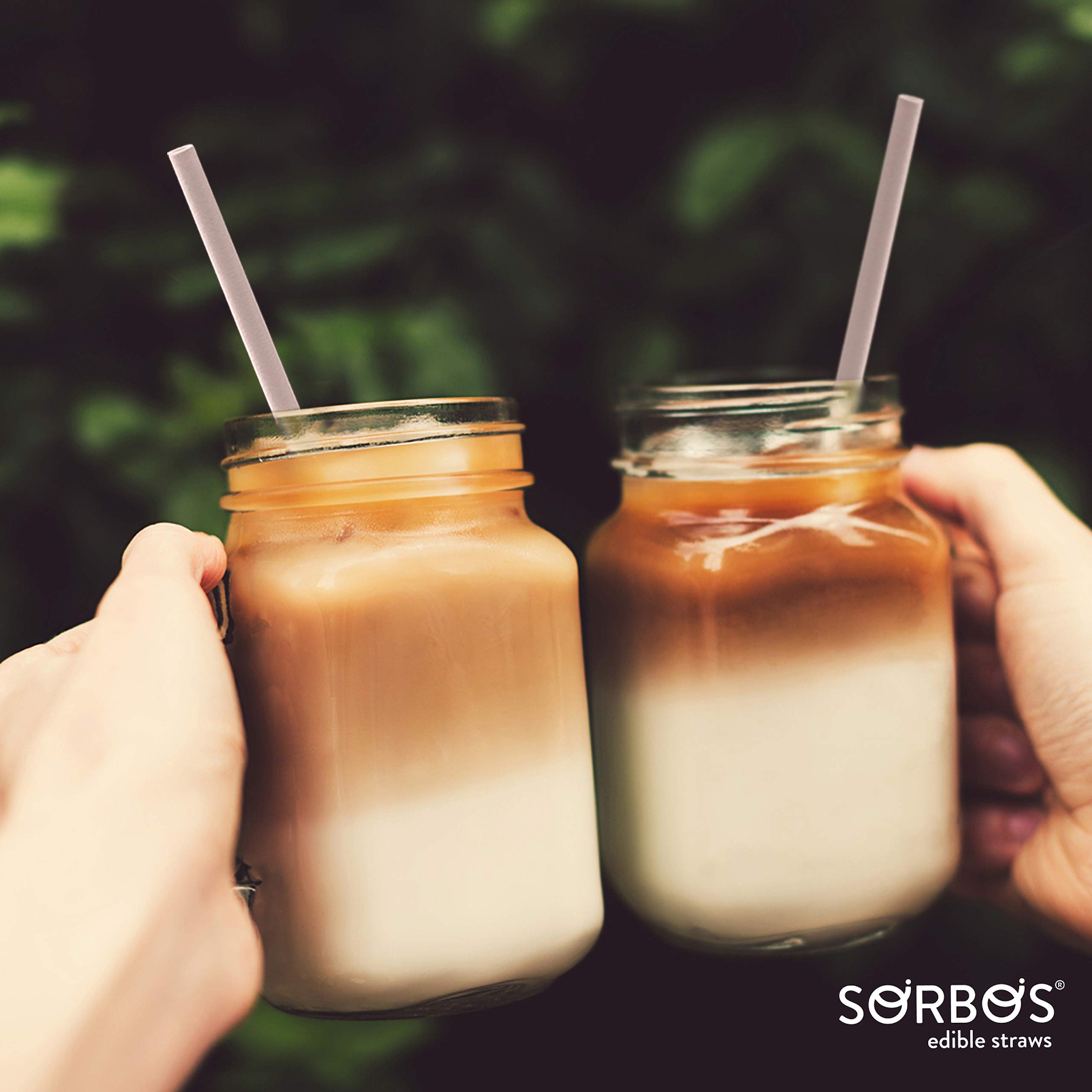 Sorbos Edible Straws, Chocolate Flavored, Sustainable, Individually Packaged, No Plastic, No Allergens, No Gluten, No PFAS, 100 Percent Biodegradable, 7.4 inches long (Pack of 200)