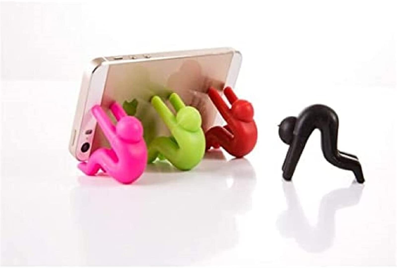 QBOMB Silicone Lid Lifters, 6PCS Spill-Proof Silicone Lid Lifters for Soup Pot,Pot Lid Lifts Creative Cute People Shape Kitchen Tools,Kitchen Tools Lid Stand
