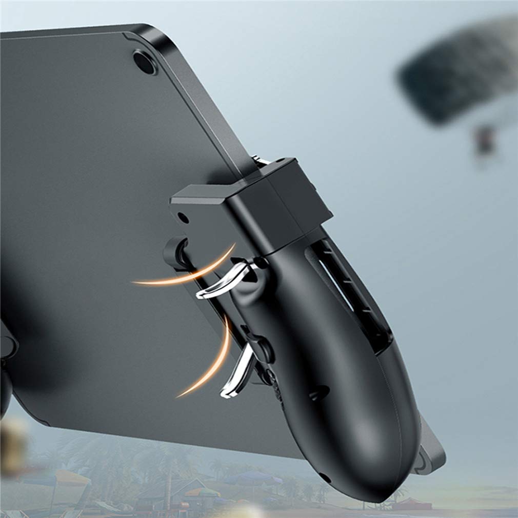 Mobile Game Controller for iPad/Tablets, EMISH Six Finger Game Joystick Handle Trigger Aim Button L1R1 L2R2 Shooter Gamepad for PUBG/Fornite/Knives Out/Call of Duty