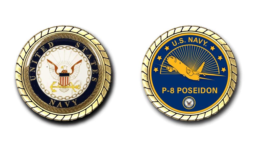 US Navy P-8 Poseidon Challenge Coin Officially Licensed