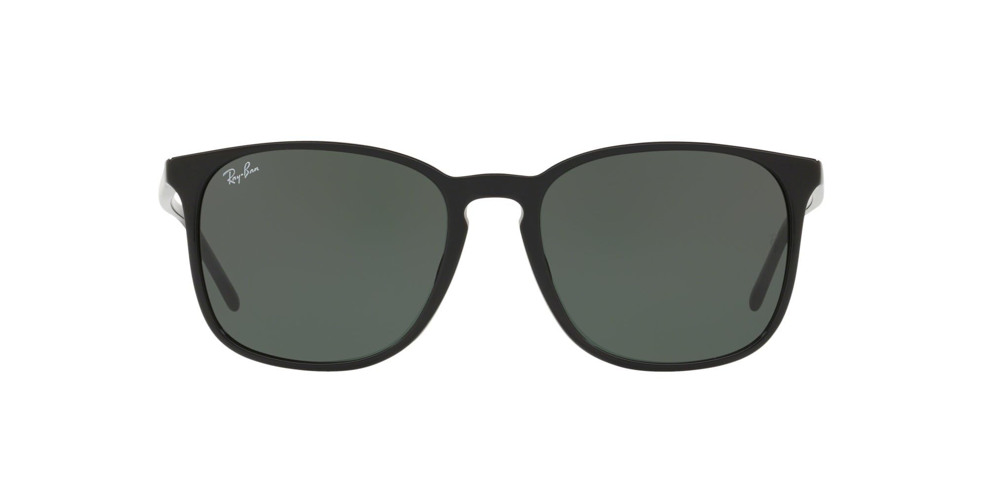 Ray-Ban RB4387F Low Bridge Fit Square Sunglasses, Transparent/Grey Gradient, 55 mm
