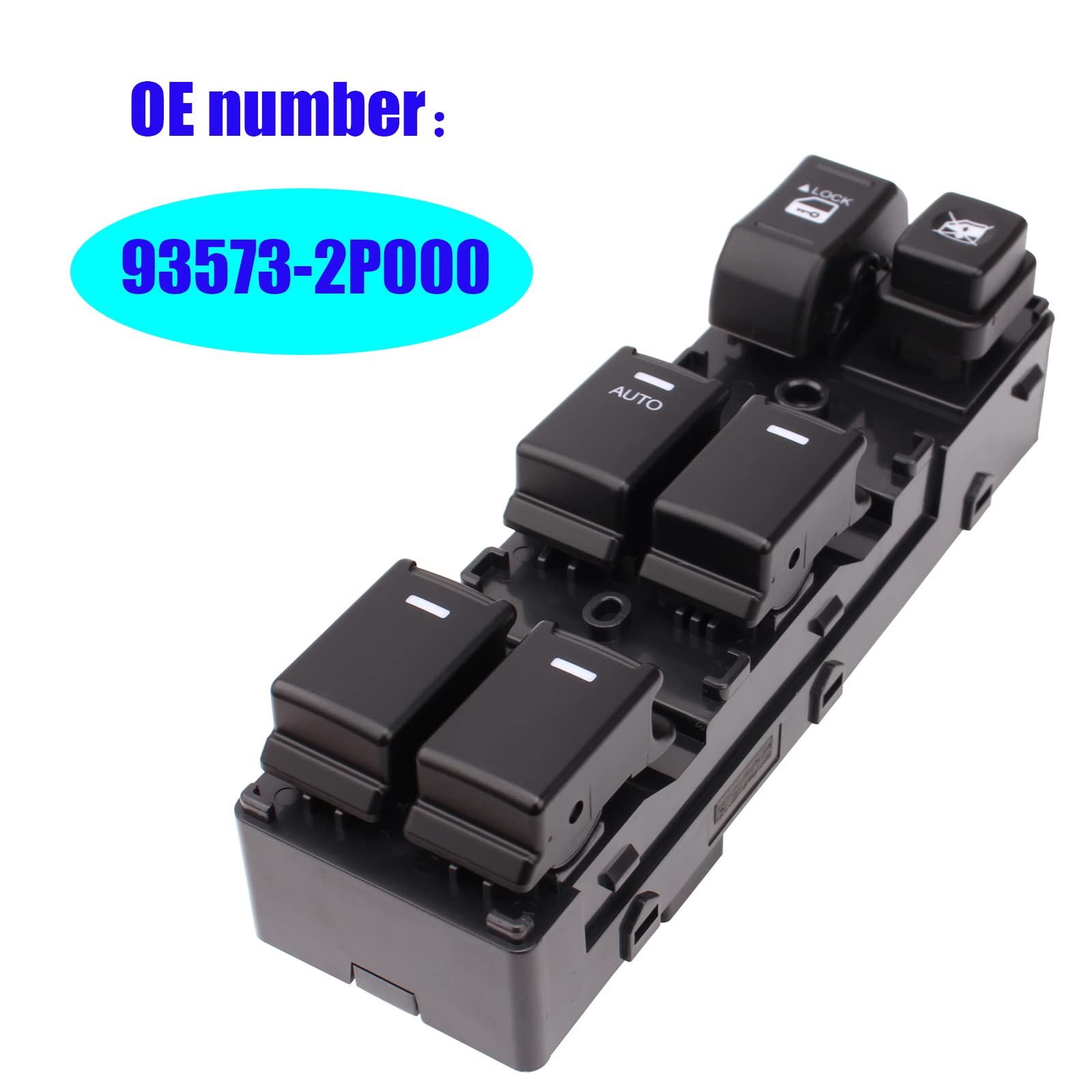 PAHHU Master Driver Side Power Window Switch Replacement for 2011-2015 Kia Sorento, Power Window Switch Factory OEM Style OE#93573-2P000