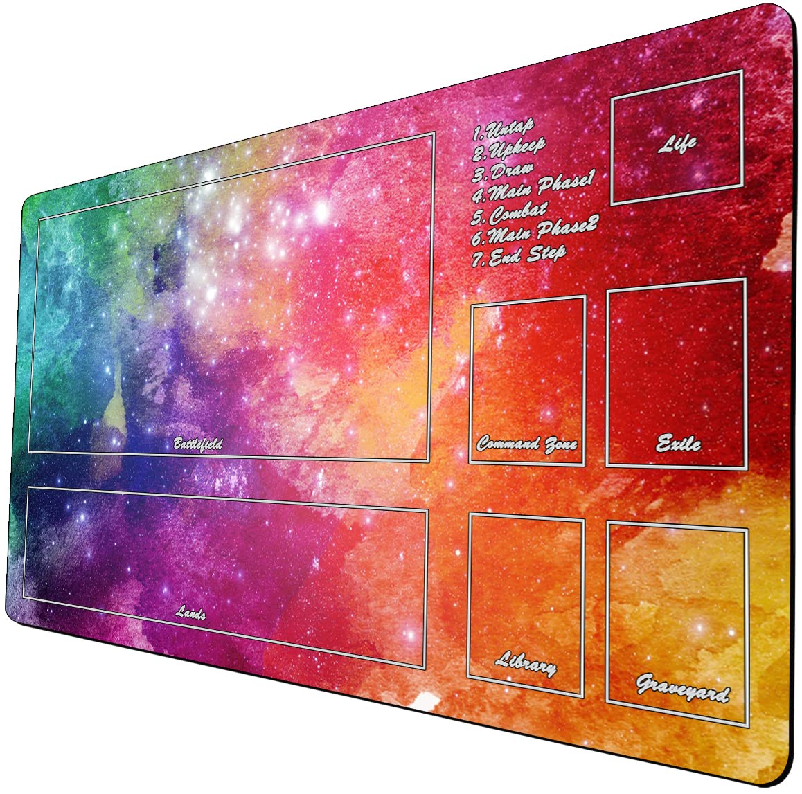 Starry Sky MTG Playmat Board Game Gamemat for TCG Trading Card Game Play mats 60cmx35cm Mousepad Collection Starlight 224 with Zones