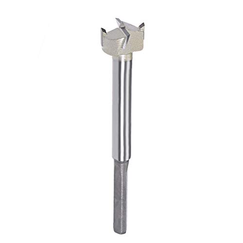 uxcell Forstner Drill Bits 22mm, Tungsten Carbide Wood Hole Saw Auger Opener 120mm Length, Woodworking Hinge Hole Drilling Boring Bit Cutter (Beige, Silver Tone)
