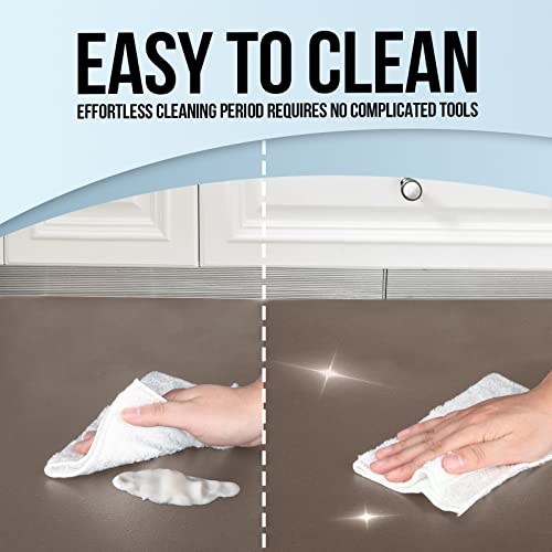 Kitsure Kitchen Mats - 2-PCS Anti-Slip & Durable Kitchen Rugs, Anti-Faigue Mats for Kitchen Floor, Easy-to-Clean & Comfortable Standing Desk Mats 17.3"x30"+17.3"x47"(Gray)