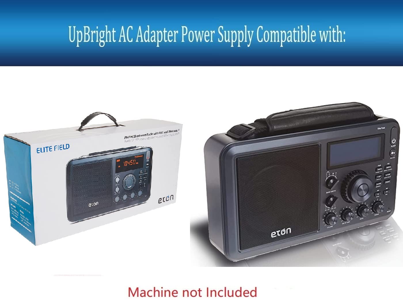 UpBright 7V AC/DC Adapter Compatible with Eton nelitefield Elite Field AM FM Shortwave Desktop Bluetooth Radio BT Streaming FD48UD-7-1200 7VDC 1200mA DC7V 1.2A Power Supply Cord Charger (NOT for 6V)