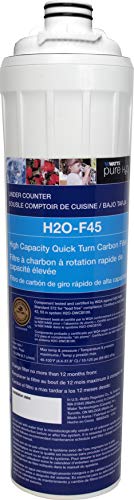 Watts Pure H2O-F45 1 Stage Capacity/High Flow Carbon Block Replacement Filter Cartridge