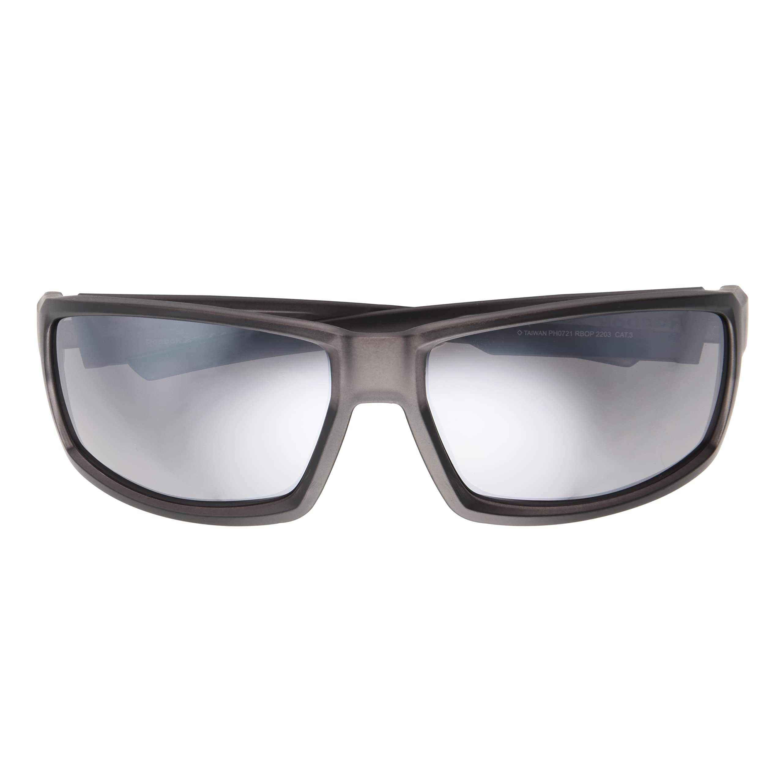 Reebok Mens Energized Sunglasses, Crystal Grey, 69mm US