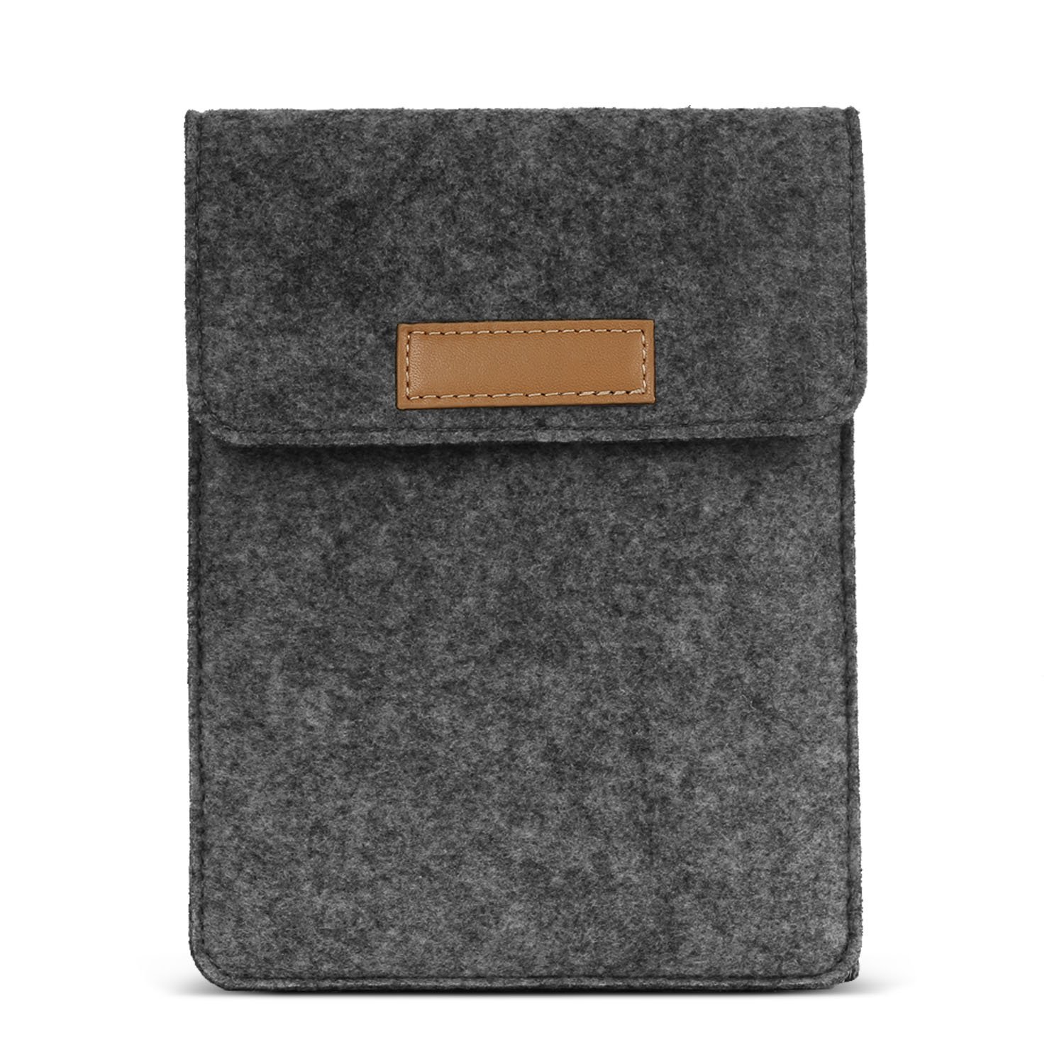 MoKo Sleeve Fits Kindle E-Reader, Protective Felt Cover Case Pouch Bag Fit with All-New Kindle 2022/Kindle 10th Gen 2019/Kindle Paperwhite (Not 6.8 Inch)/Kindle Voyage/Kindle(8th Gen, 2016), Dark Gray