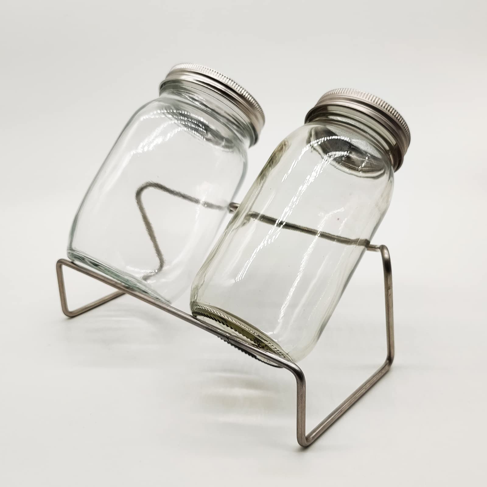 Sprouting Kit.2Pcs Stainless Steel 316 Wide Mouth Mesh Lid,5mm Thickness Durable Canning Jar Holder,Tray for Drip Water,Chalk Stickers and Liquid Pens NO JAR QurHapzy