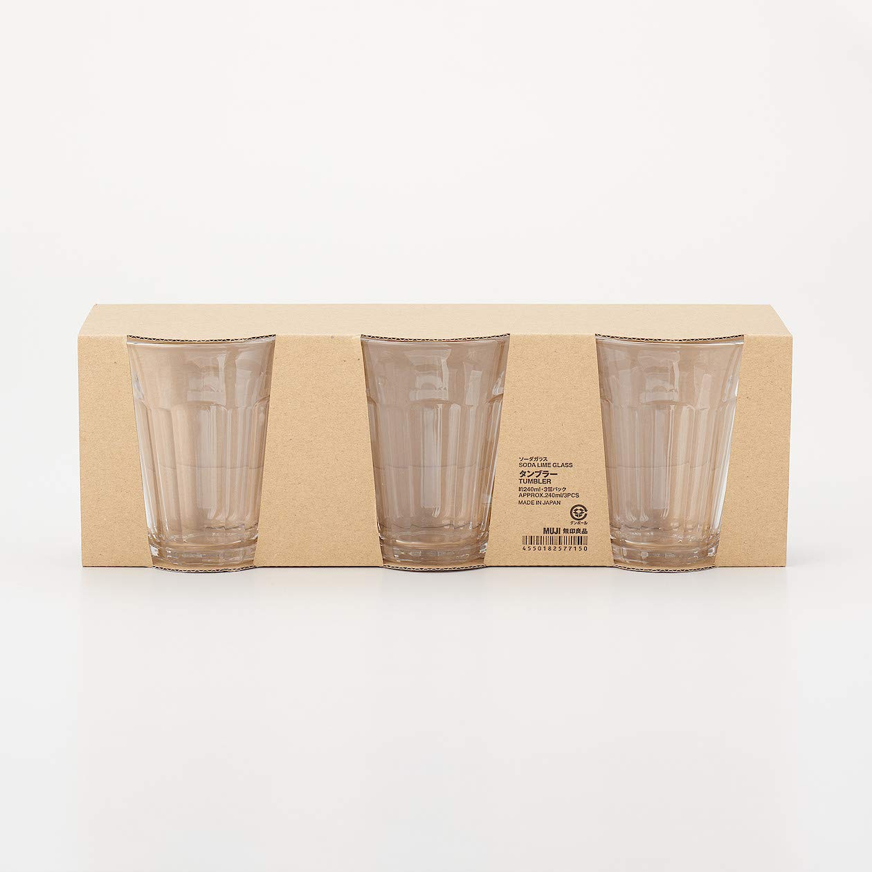 Muji Soda Glass Tumbler Set - 240ml