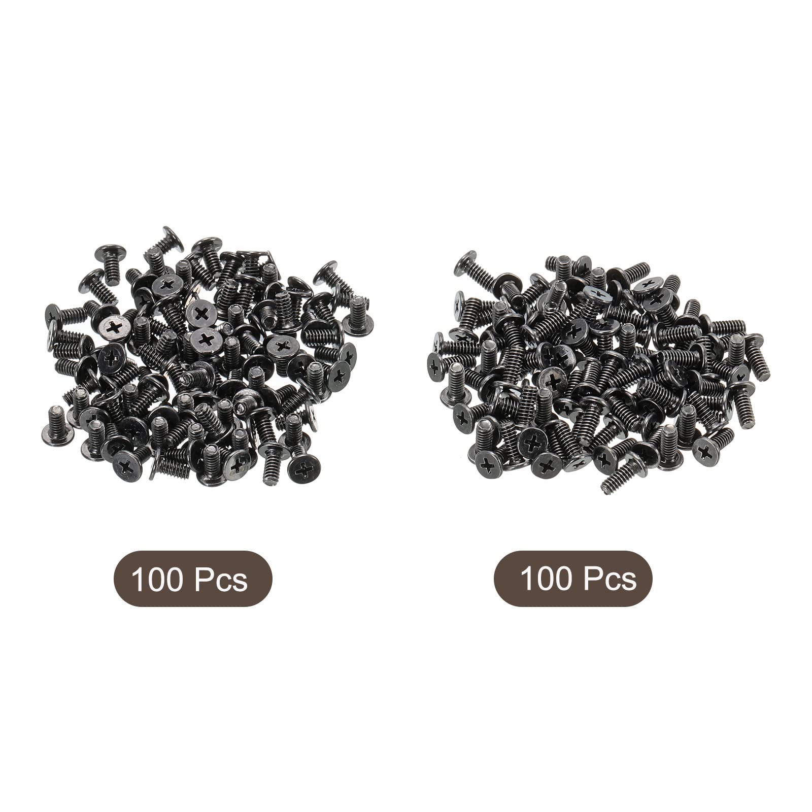 uxcell Flat Head Phillips Screws M2x4mm M2x5mm Assorted Screws Carbon Steel for Laptop Computer 1 Set