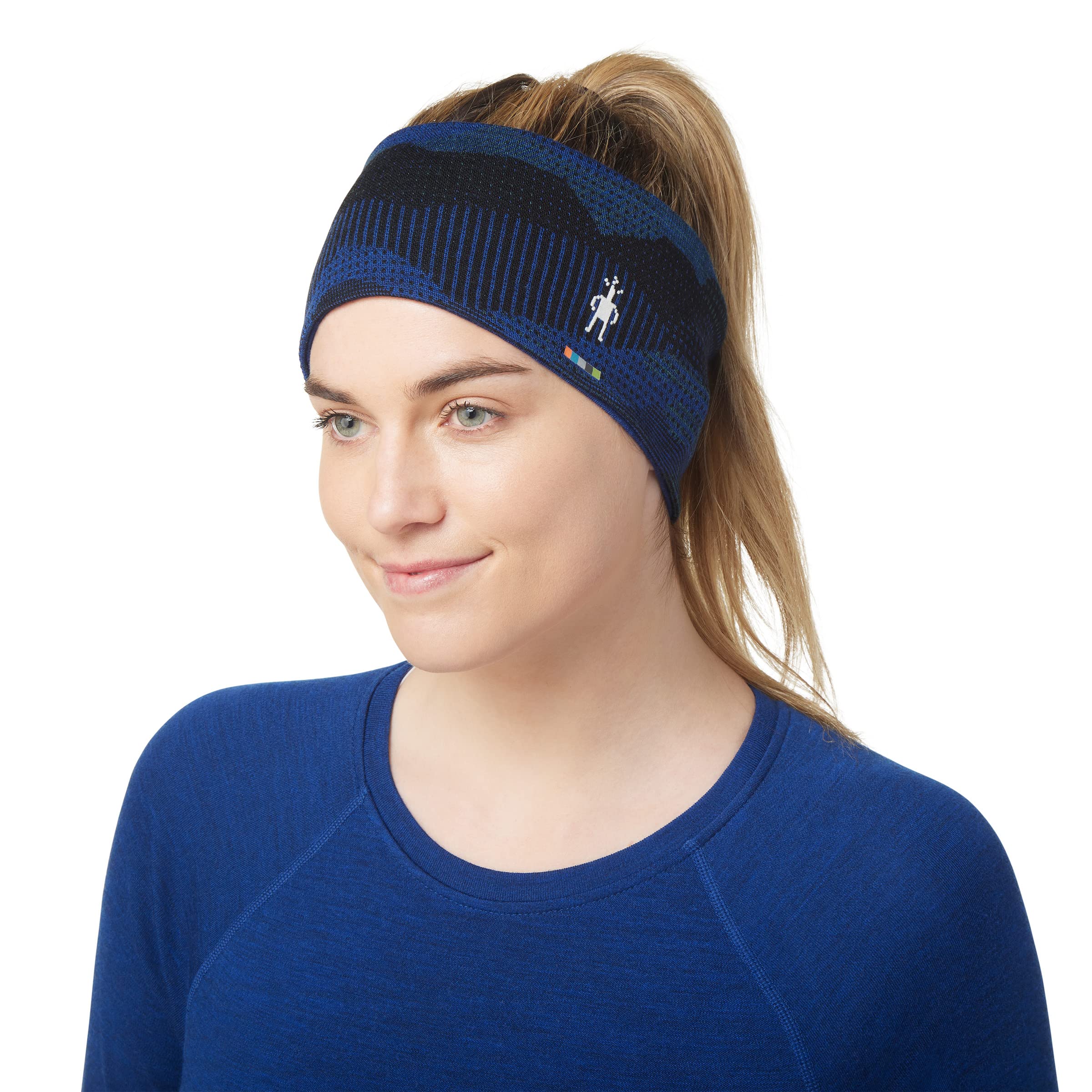 Smartwool Thermal Merino Pattern Reversible Headband | Merino Wool Sweatband For Men and Women, Black Cherry Dot, One Size