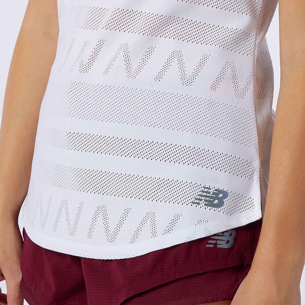 New Balance Women's Q Speed Jacquard Tank Top, Black , Large