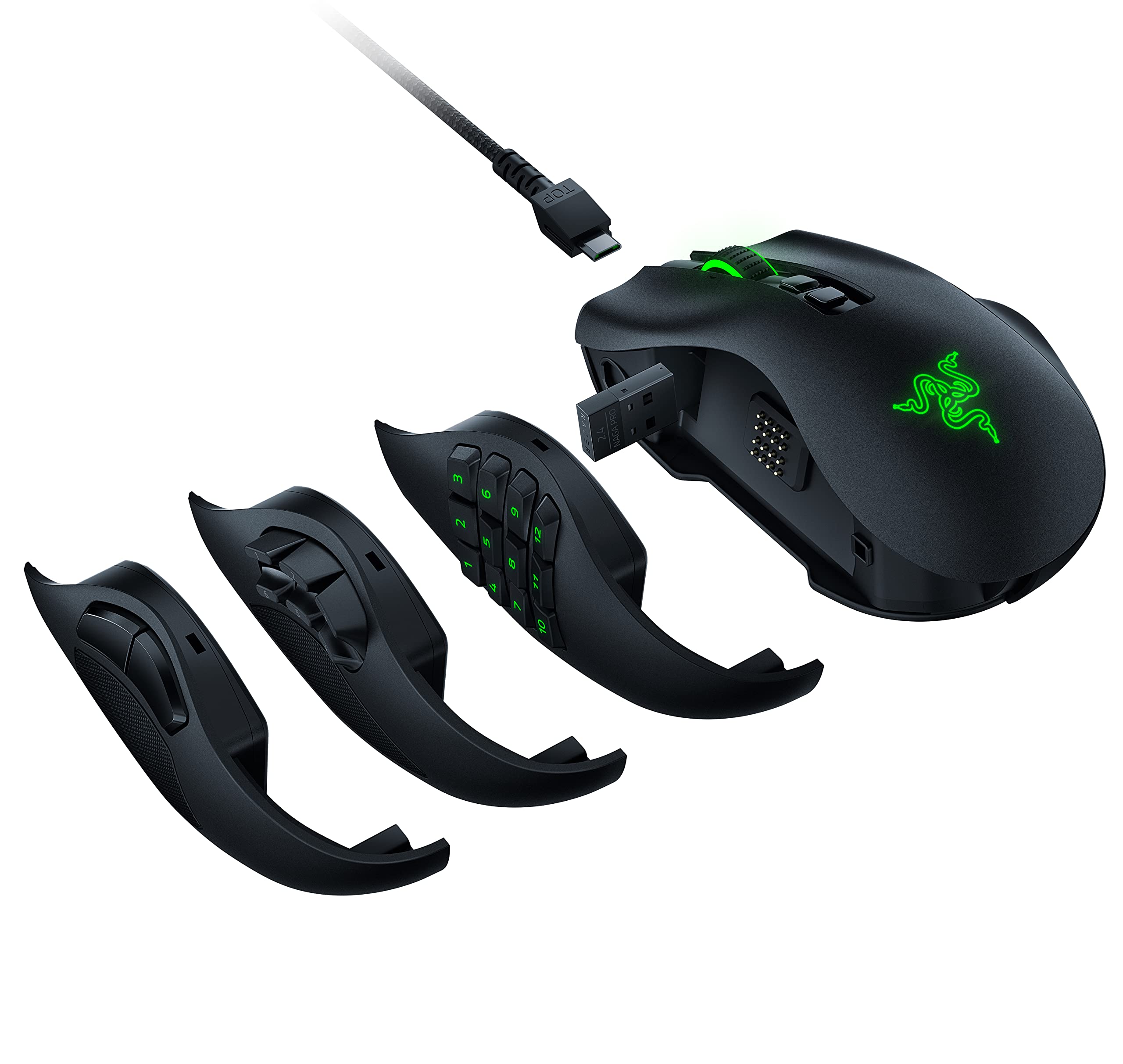 Razer Kraken V3 Pro Wireless Gaming Headset Naga Pro Wireless Gaming Mouse Bundle