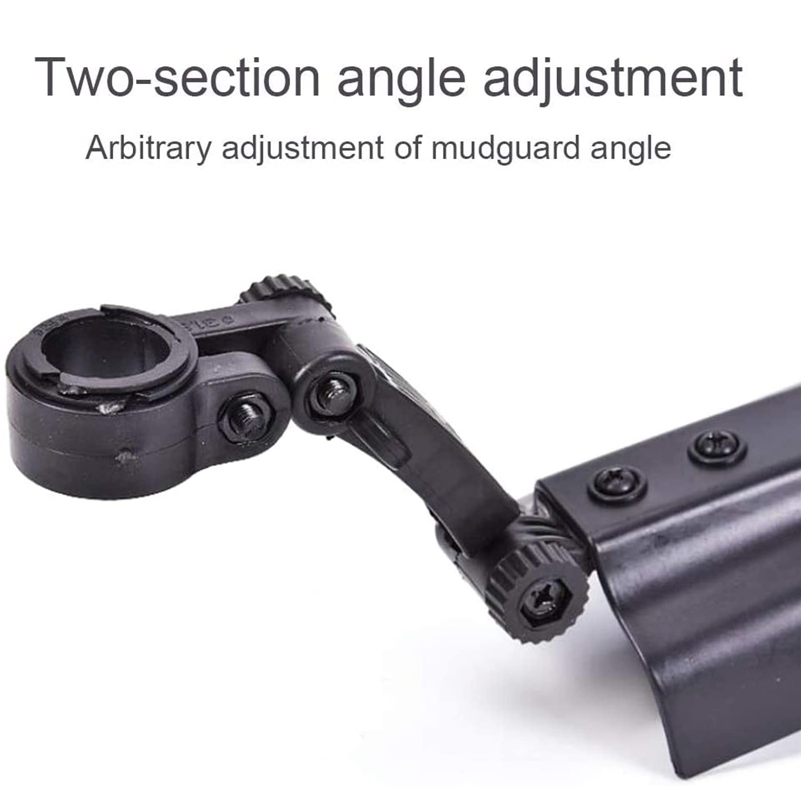 NEW BARLEY Bicycle Mudguards,Mountain Bike Mud Tiles,Front and Rear Rainguards Mud Two-Section Angle Adjustment Mudguard Angle Red