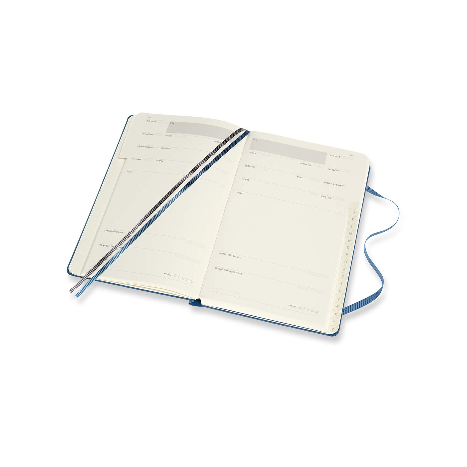 Moleskine Passion Journal, Books, Hard Cover, Large (5" x 8.25") Steel Blue, 400 Pages