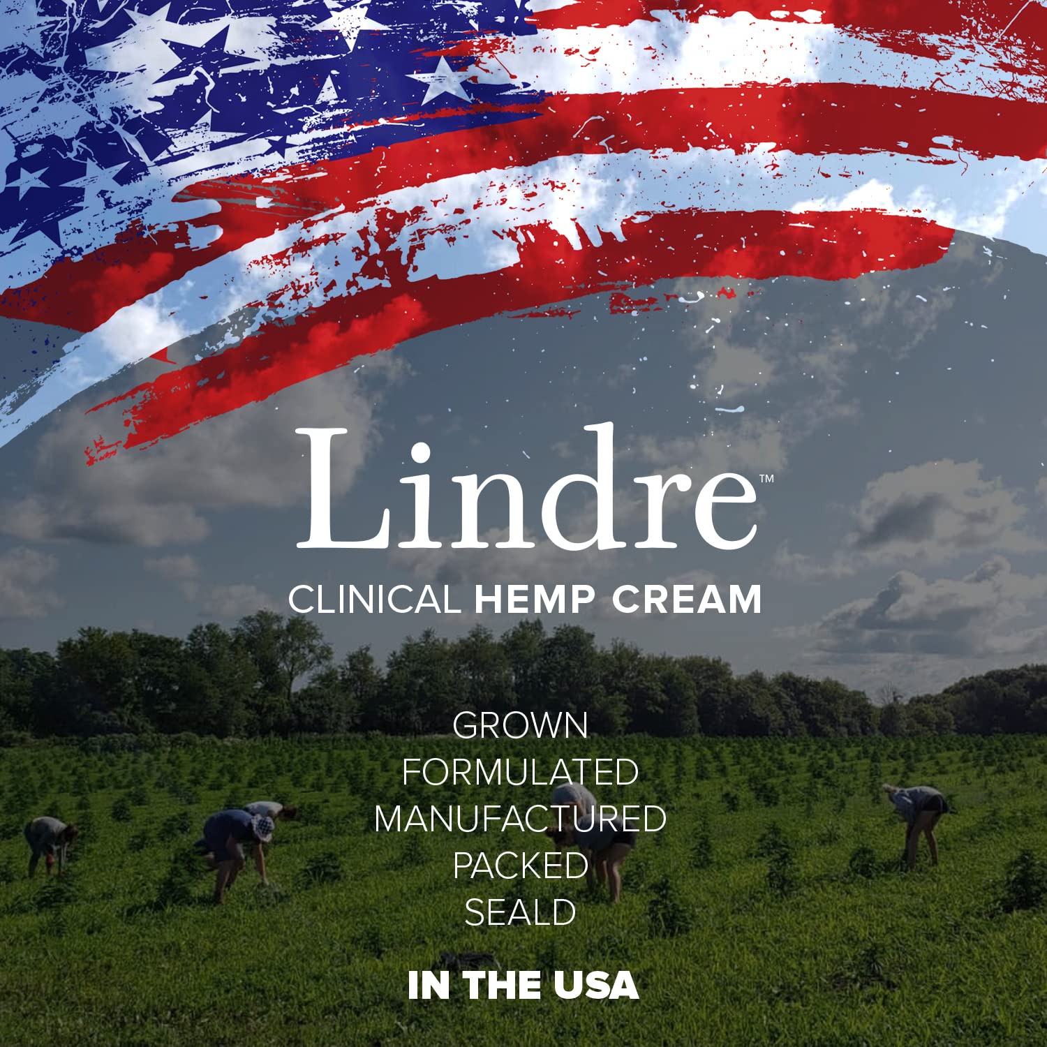 Lindre Regular Strength Hemp Cream for Dry to Very Dry, Sensitive Skin. Fragrance Free, Steroid Free, Dermatologist Tested. Original Formula, 1.7oz