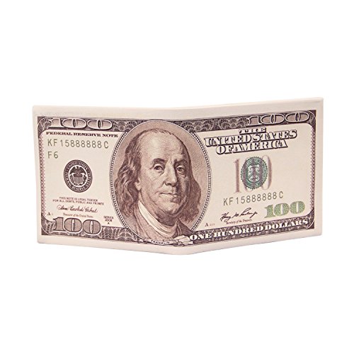 LUI SUI Men Us Dollar Bill Wallet Billfold Leather Credit Card Photo Holder