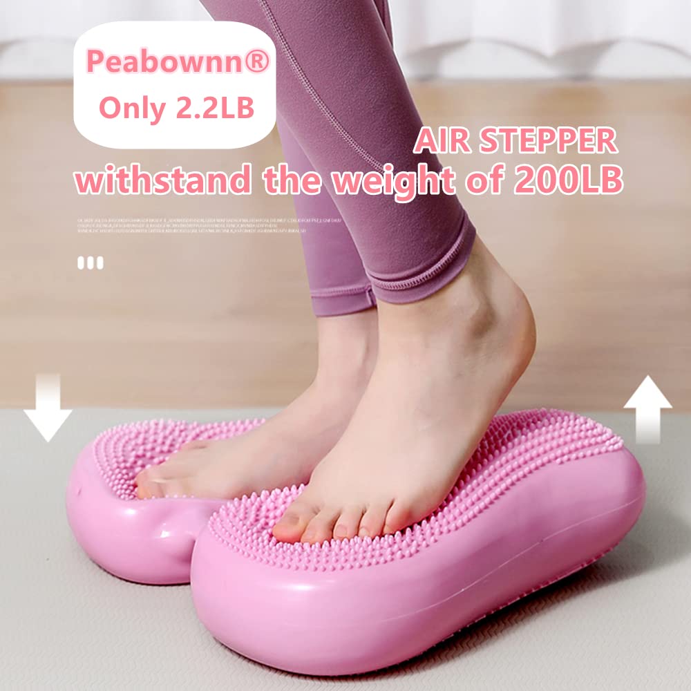 Peabownn Fitness Stair Stepper Stair Mini Air Stepper Exercise Equipment for Home Gym Office Sky
