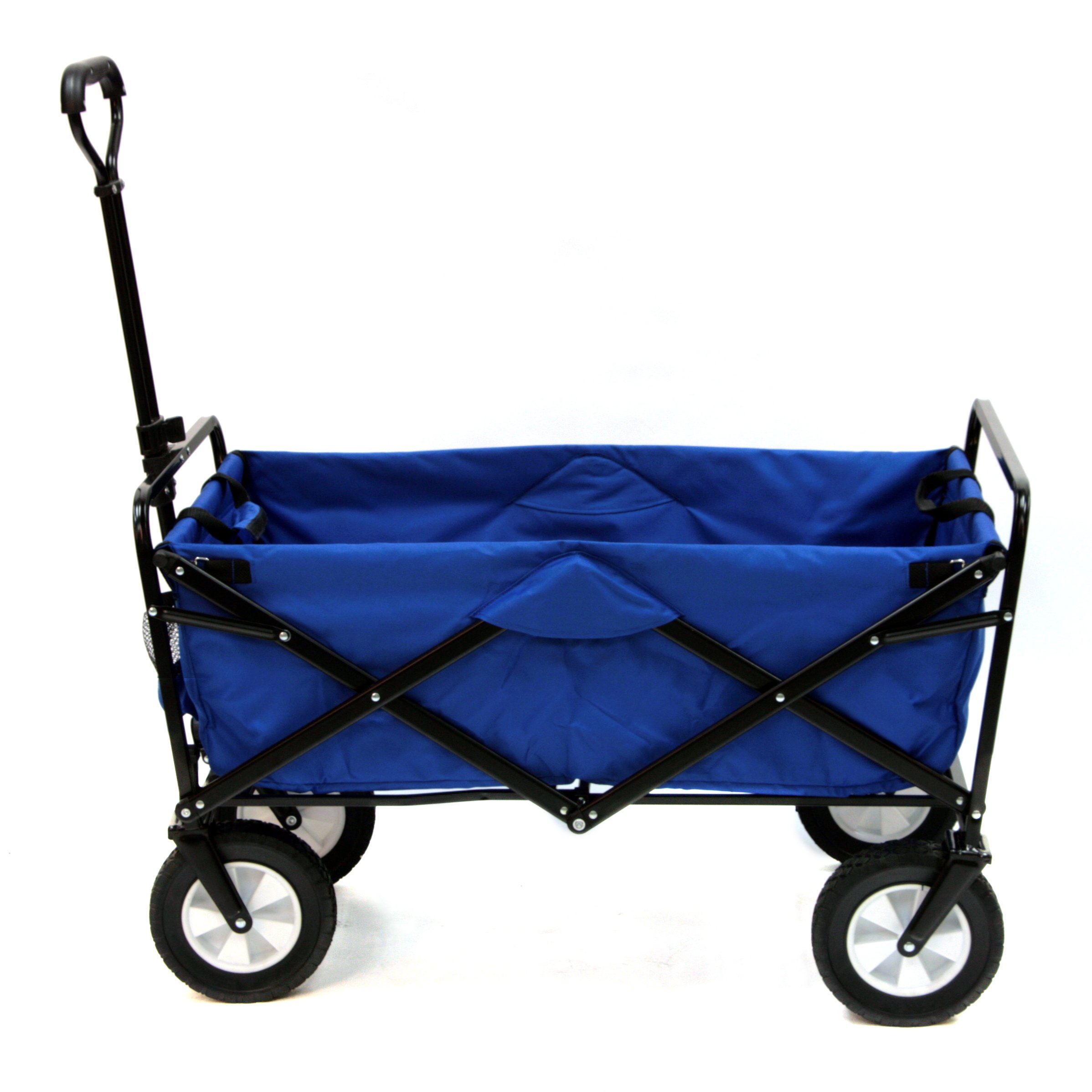 Mac Sports Extended Collapsible Folding Outdoor Utility Wagon with Heavy Duty Steel Frame Utility Wagon