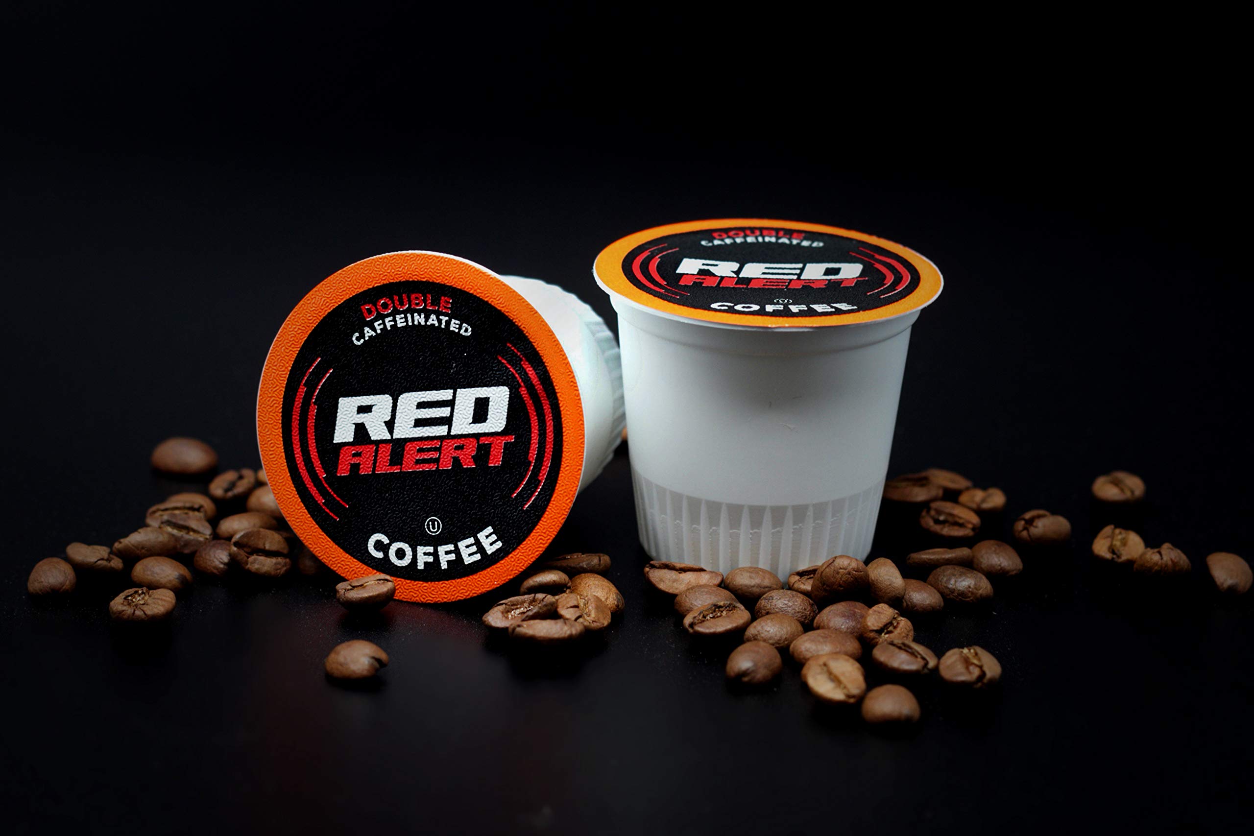 Red Alert Coffee Extra Strong Coffee Pods (Recyclable) Compatible With 2.0 Keurig K Cup Brewers, Caffeine, 40 Count (Pack of 1)