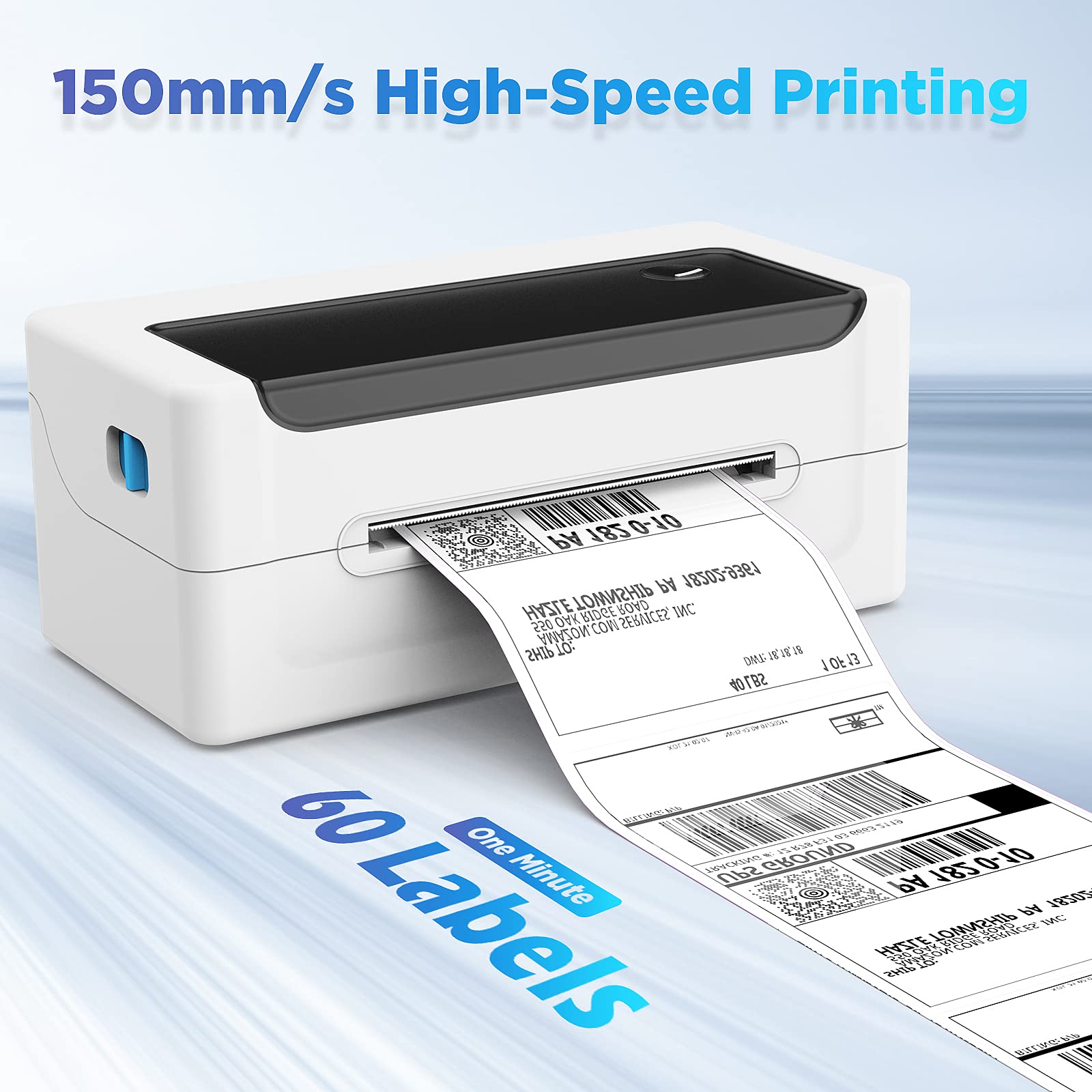NADAMOO Thermal Label Printer, 4x6 Thermal Shipping Label Printer, High Speed Commercial Direct Thermal Label Maker, Support Windows Mac, Compatible with Shopify, Ebay, Amazon, USPS, FedEx