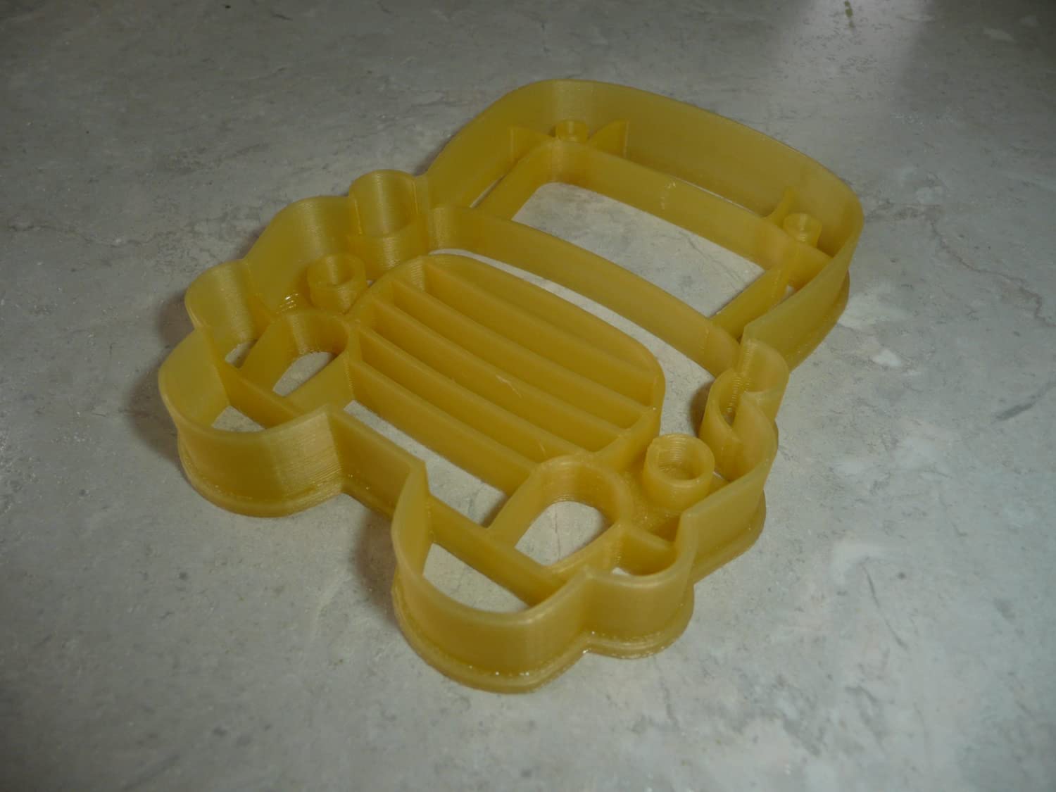 SCHOOL BUS FRONT VIEW CARTOON STYLE DETAILED COOKIE CUTTER MADE IN USA PR4959