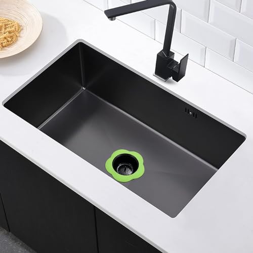 MoveCatcher 4 Pack Sink Strainer for Kitchen Sink Drain Silicone Sink Drain Strainer Stopper 4.5'' Diameter