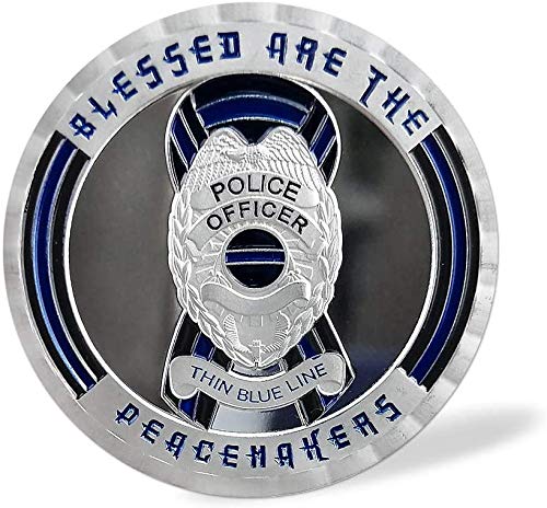 U.S.Thin Blue Line Challenge Coin Police Officer Law Enforcement Military Coin