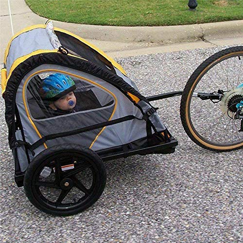 Liveday Bike Trailer Coupler Hitch Bicycle Attachment Angled Elbow Portable Mount Adapter for Children's Trailers and Most Bicycles