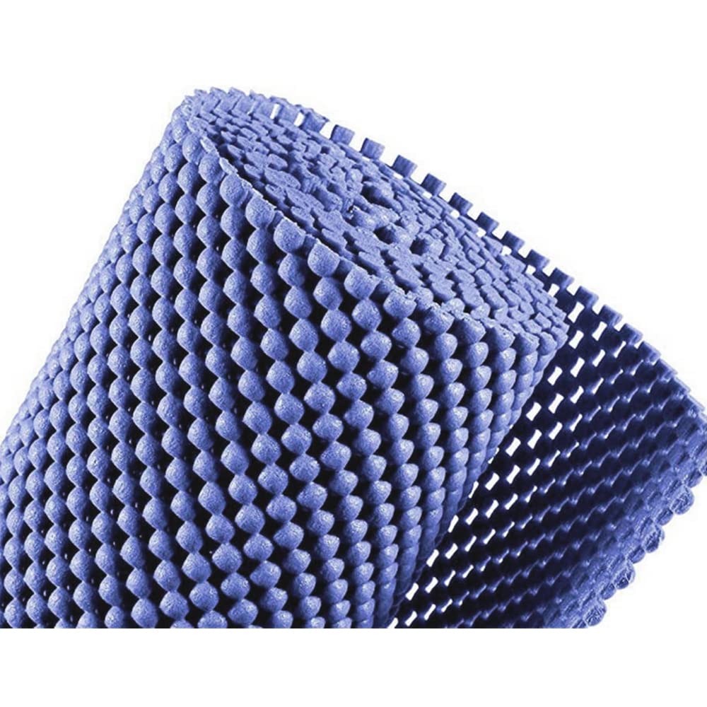 Shelf and Drawer Liner 12" X6.5’ Grid Pattern PVC Non-Adhesive Grip Liner for Kitchen Cabinets,Shelves,Storage, Kitchen and Desks (Blue)