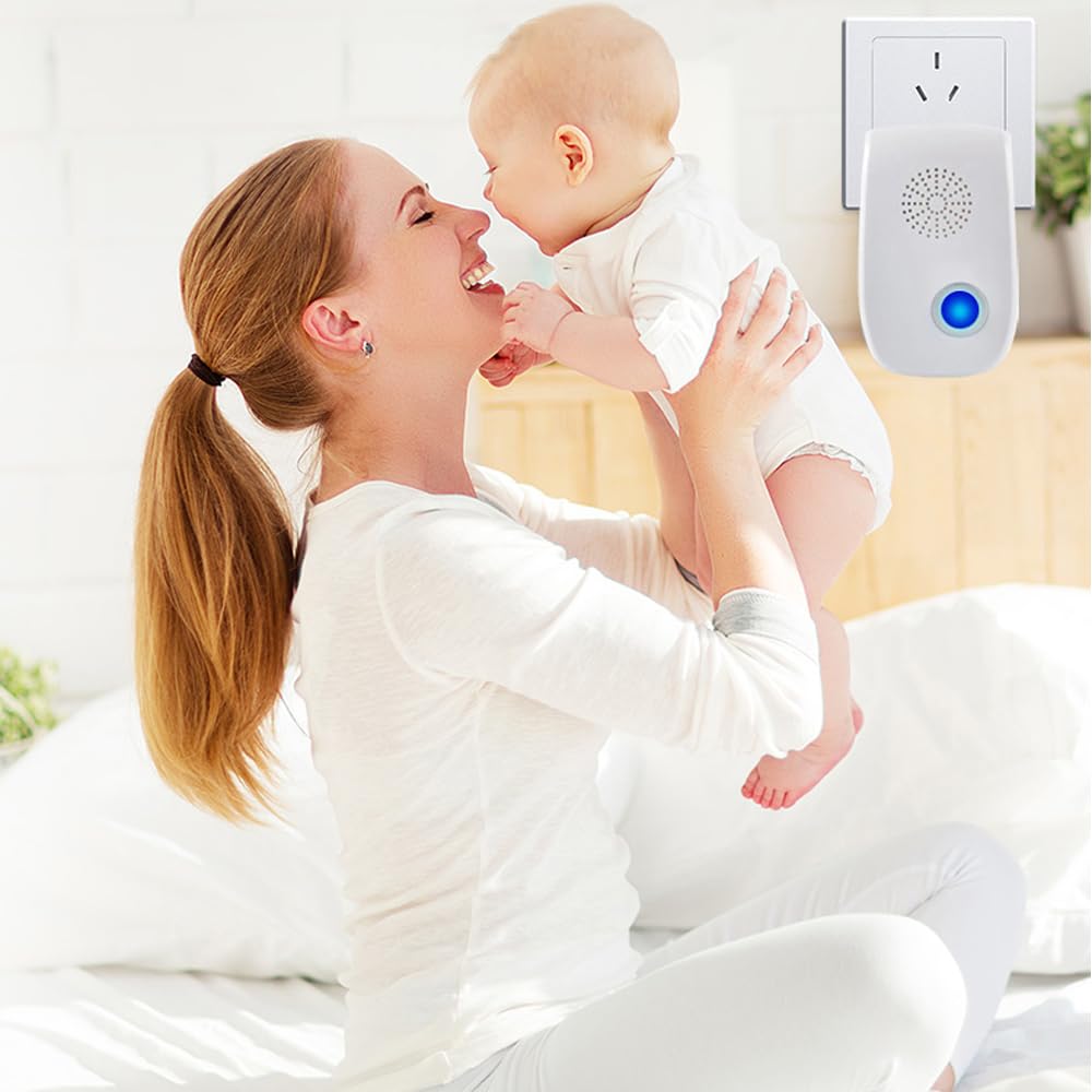 Ultrasonic Pest Control Repeller, 8 Packs Electronic Indoor Pest Control Plug in Rodent Repellent, Ultrasonic Mouse Repellent Bug Wall Mosquito Repeller for Ant, Mice, and Spider, Upgraded