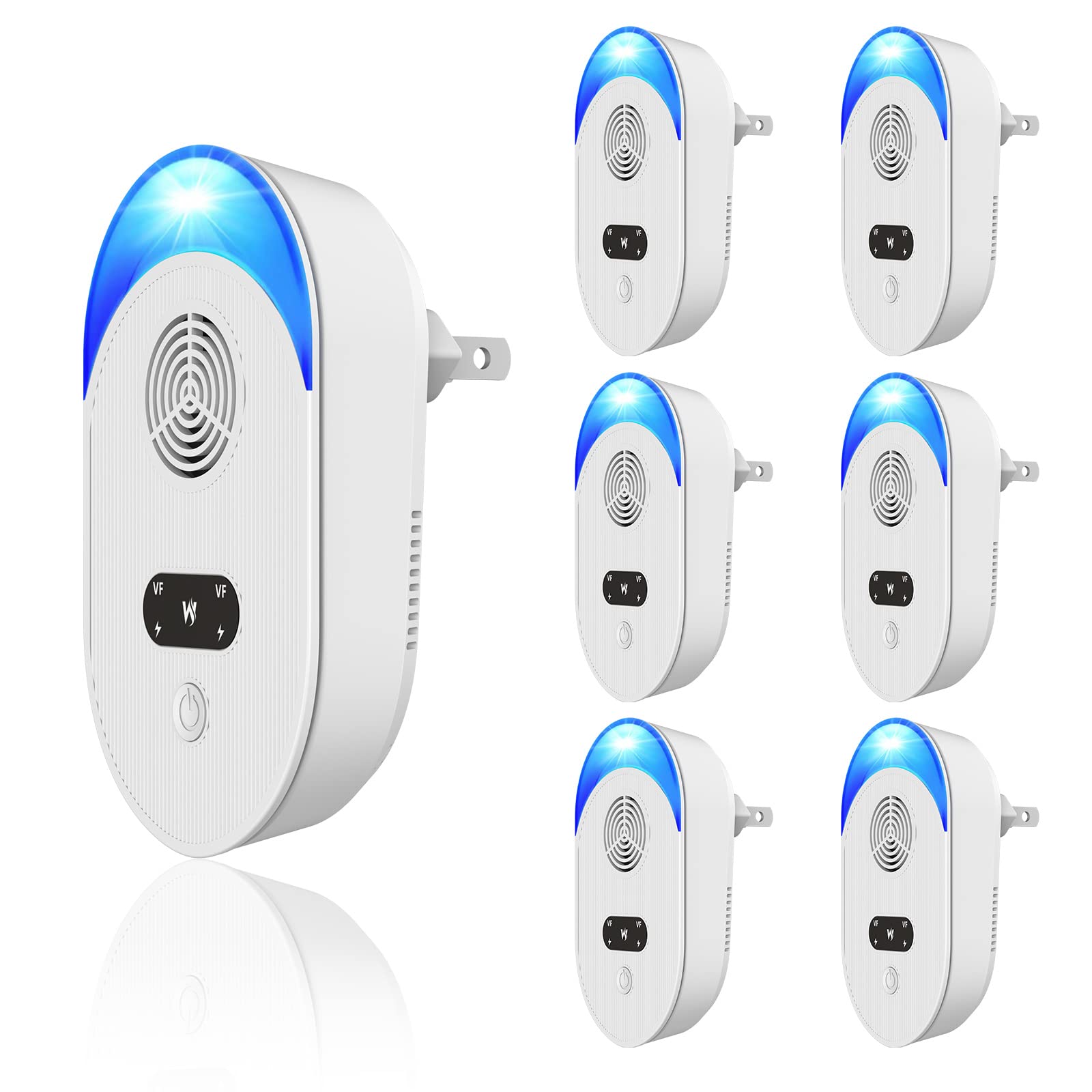 Ultrasonic Pest & Mouse Repeller 6 Packs, 2024 Ugraded Indoor Pest Control, Ultrasonic Pest Repellent, Indoor Pest Control for Home, Kitchen, Office, Hotel, Warehouse