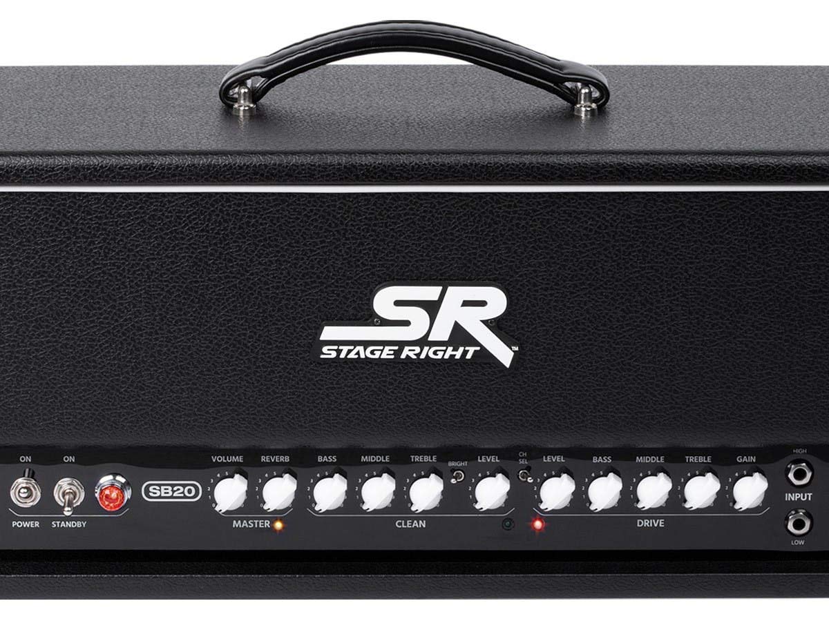 Monoprice Stage Right Series SB20 50-Watt All Tube 2-Channel with Reverb MDF Cabinet Material (625913)